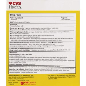 Cvs Health Maximum Strength Pain Relief Patch, 5 Count, Exp: 07/2023 | KleverKosmetics.com