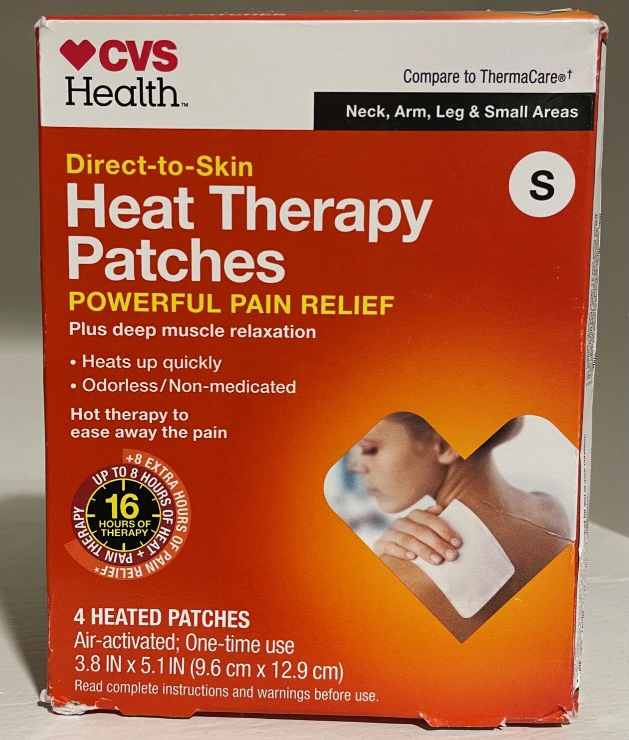 Cvs Health Direct-to-skin Heat Therapy Patches, Small, 4 Heated Patches ...