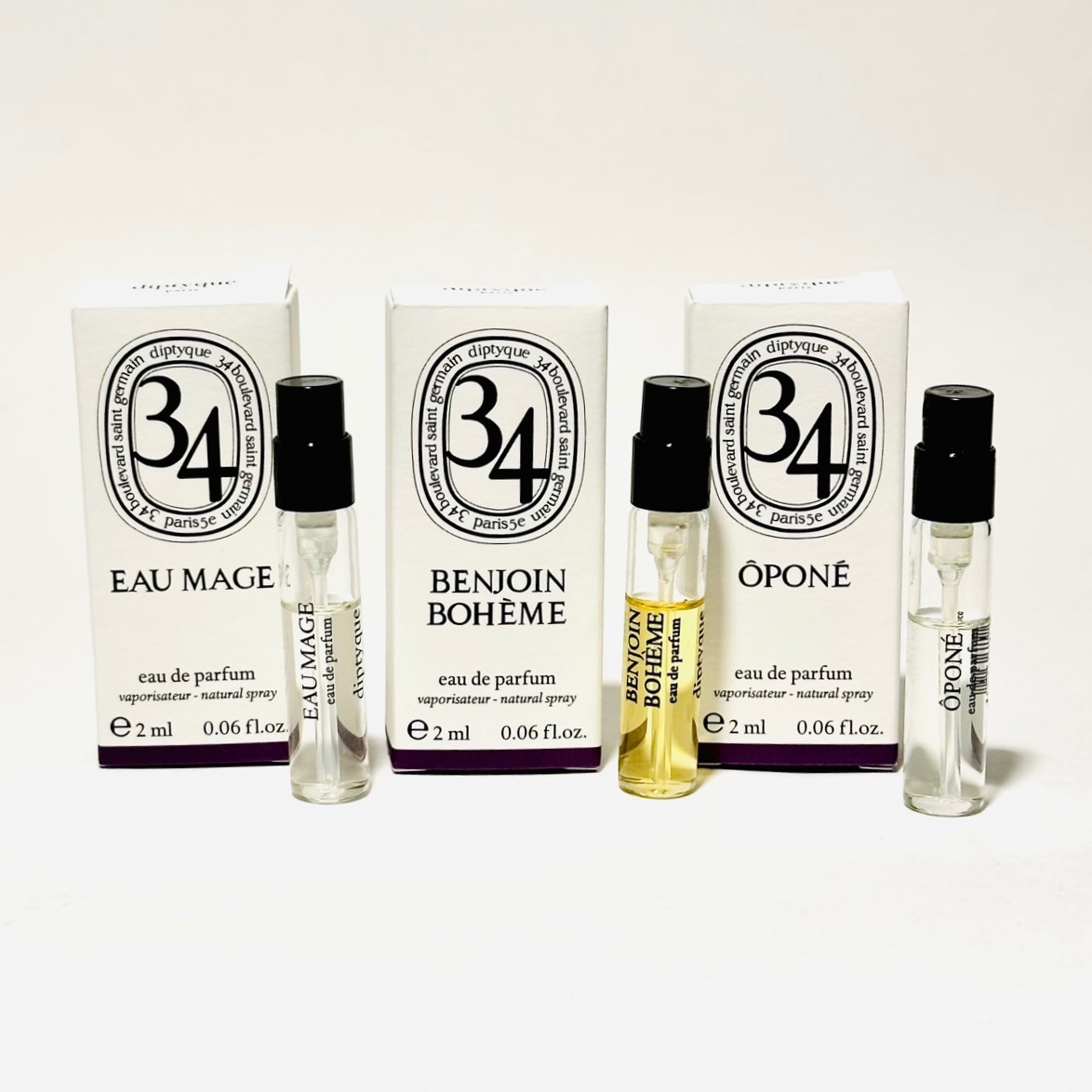 Diptyque Eau Mage/benjoin Boheme/opone - Eaux De Parfum Collection 3x 0 ...