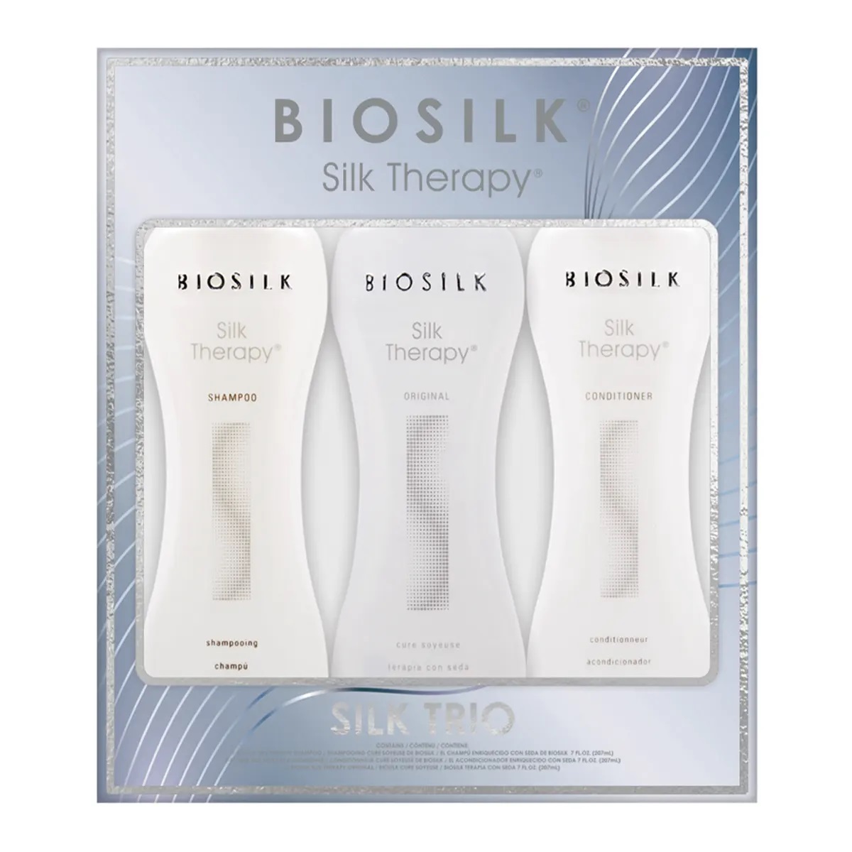 Biosilk Silk Therapy Trio Shampoo Conditioner Original Leave In ...