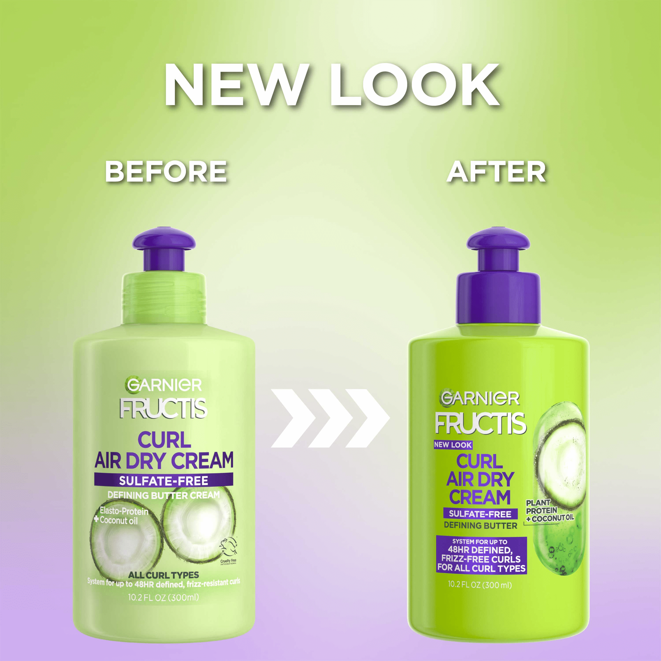 Garnier Fructis Curl Nourish Leave-in Treatment Air Dry Butter Cream 10 ...