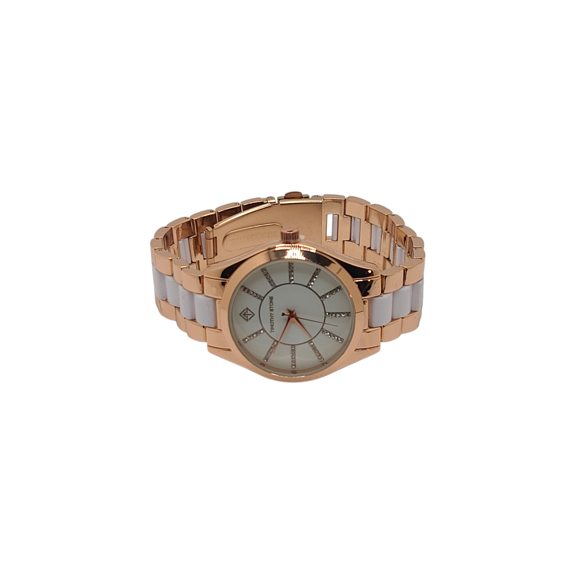 Timothy Stone Charme Bicolor Rose Gold-tone & White Watch ...