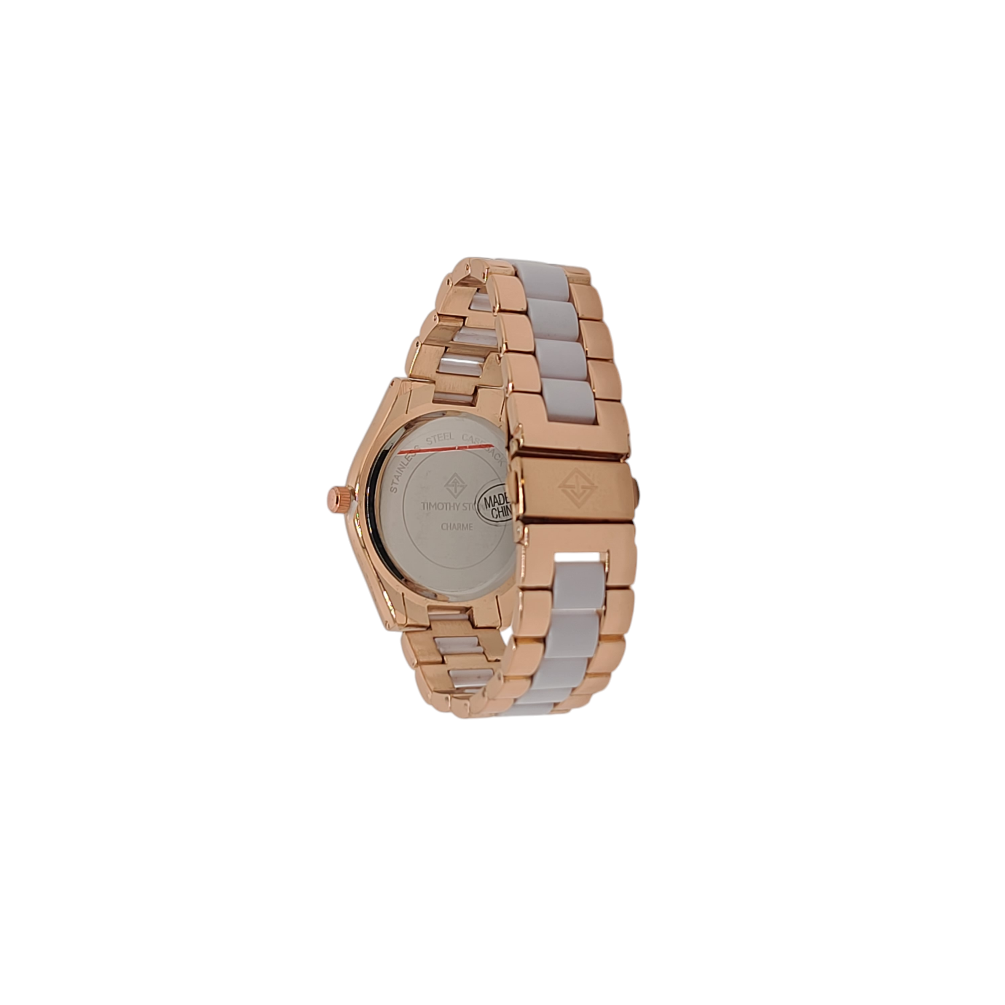 Timothy Stone Charme Bicolor Rose Gold-tone & White Watch ...