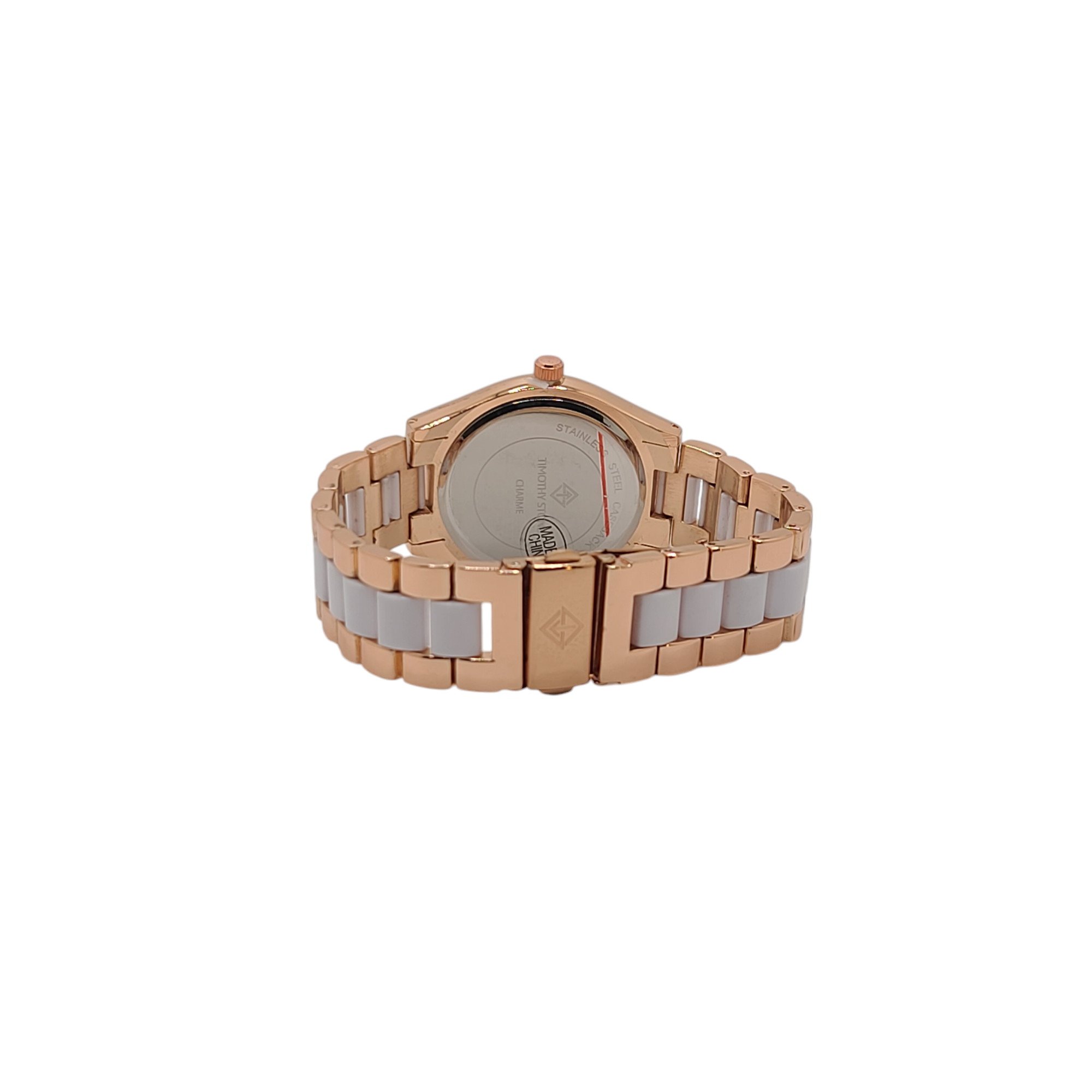 Timothy Stone Charme Bicolor Rose Gold-tone & White Watch ...