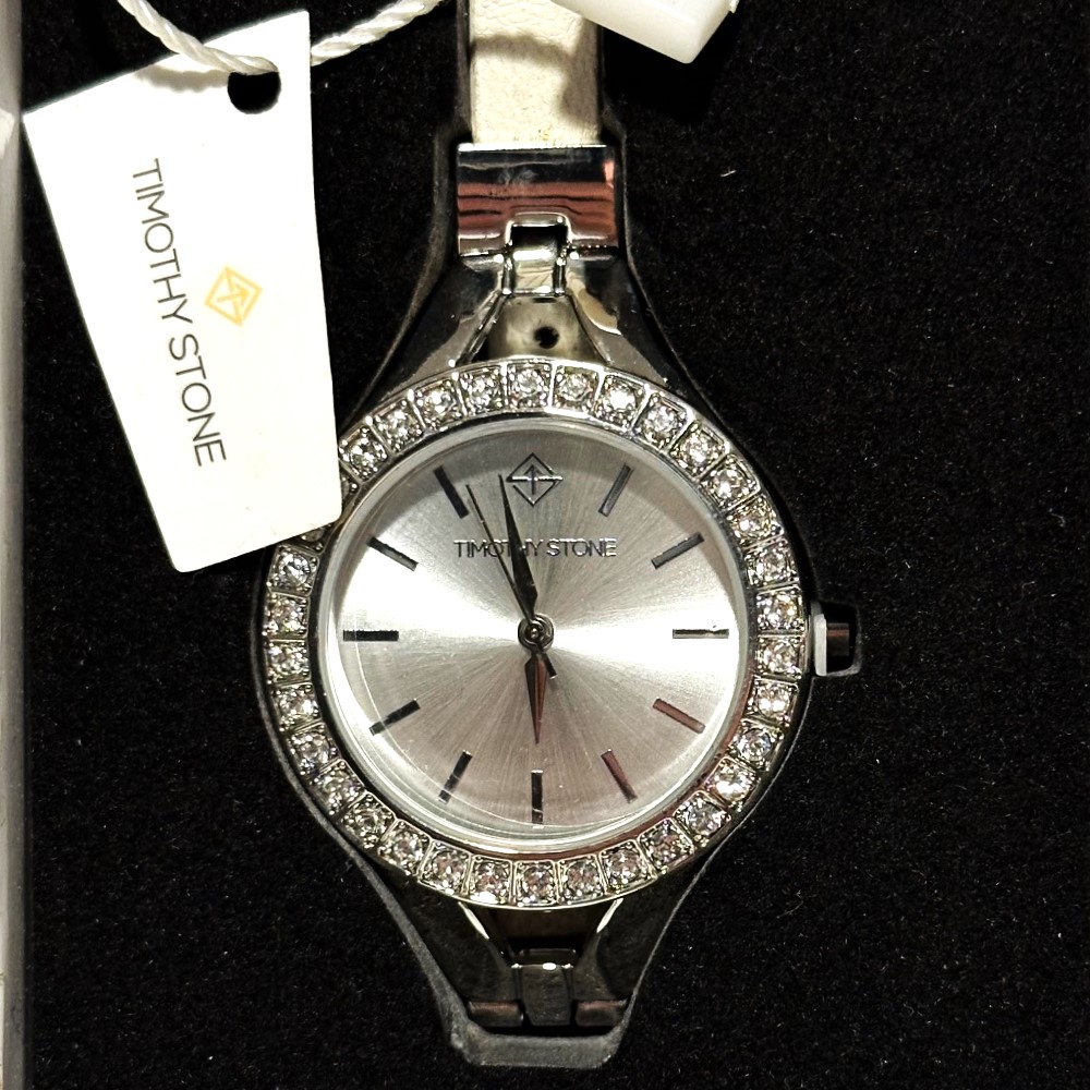 Timothy Stone Joliet White Vegan Leather Watch *imperfect Box* | KleverKosmetics.com