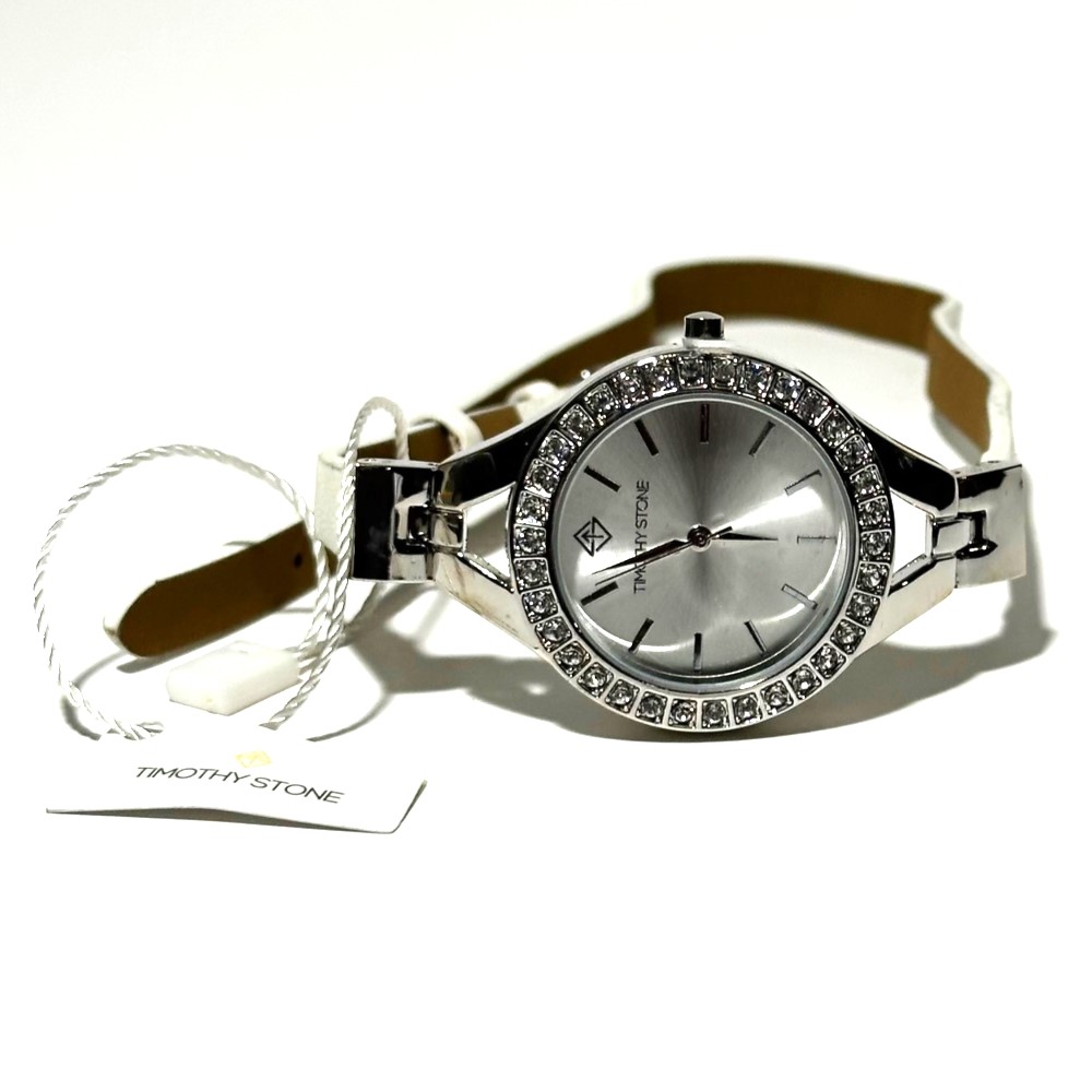 Timothy Stone Joliet White Vegan Leather Watch *imperfect Box ...