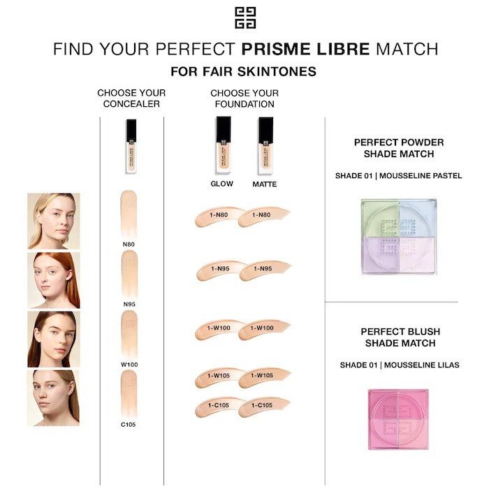 Givenchy Prisme Libre Skin-caring Glow Foundation Shade 3-c240 ...