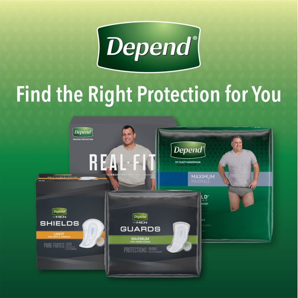 Depend Depend Fit-flex Incontinence Underwear For Men, Maximum ...