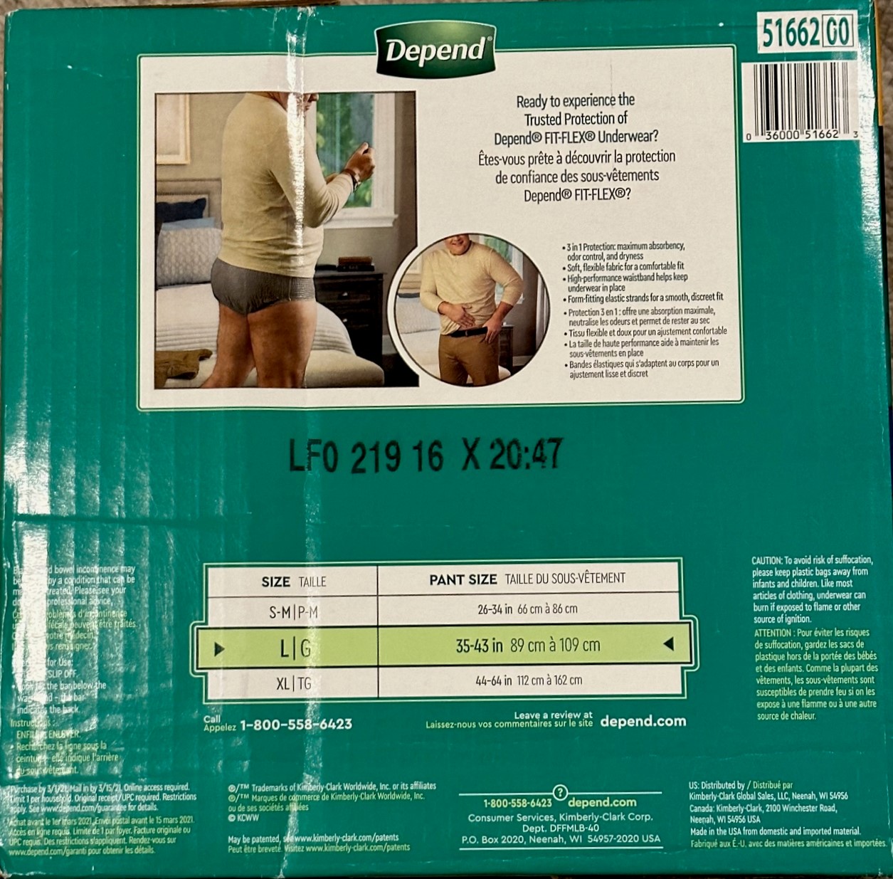 Depend Depend Fit-flex Incontinence Underwear For Men, Maximum ...