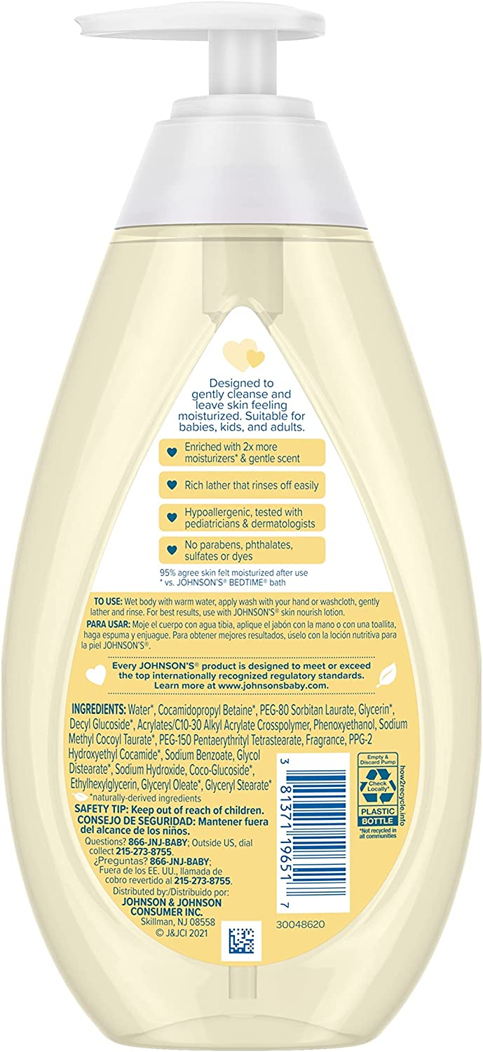 Johnson's Skin Nourishing Moisture Baby Body Wash With Shea & Cocoa ...